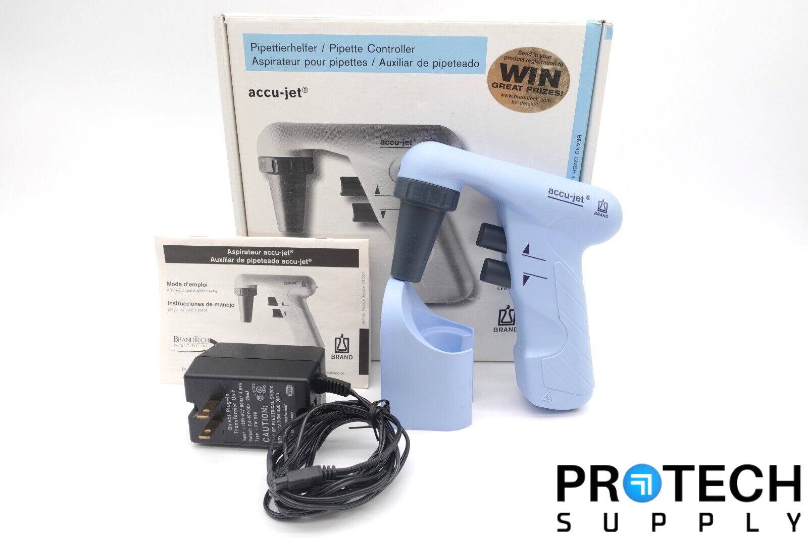 BrandTech Accu-Jet Pipet-Aid Controller with Charger & Mount NEW with – Protech Supply