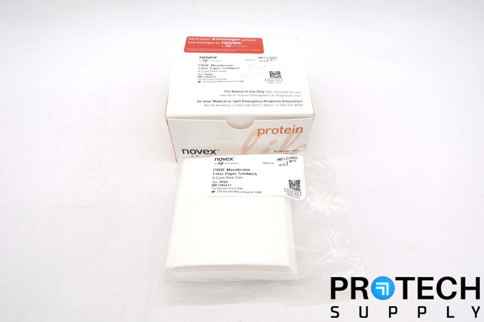 Novex LC2002 PVDF Membrane Filter Paper Sandwich NEW – Protech Supply