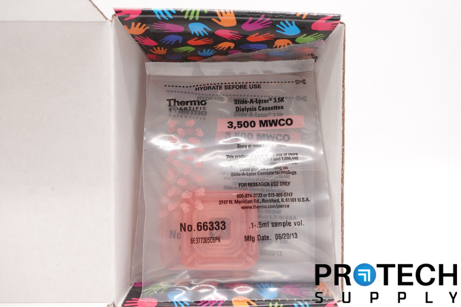10/Pk Thermo 66333 Slide-A-Lyzer 3.5K Dialysis Cassette NEW with WARRA ...